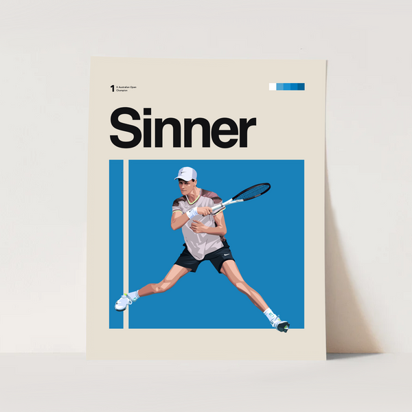 JANNIK SINNER POSTER – ShootYourShotArt
